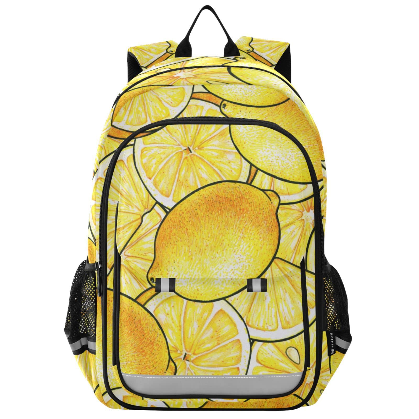 ALAZA Beautiful Yellow Lemon Fruits Backpack Daypack Bookbag