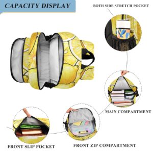 ALAZA Beautiful Yellow Lemon Fruits Backpack Daypack Bookbag