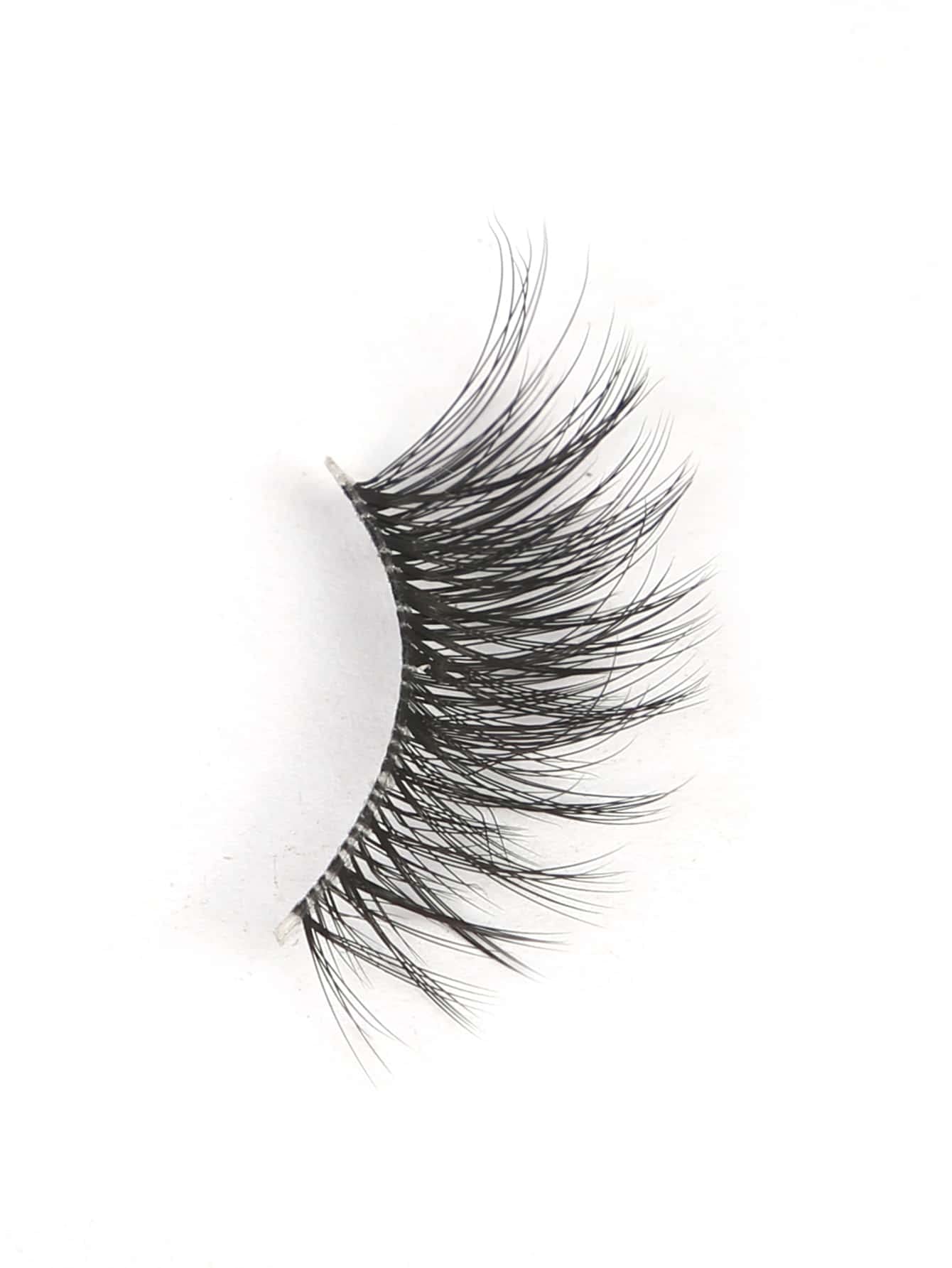 Gmagictobo False Eyelashes Natural Half Lashes Cat Eye Clear Band Lashes Fluffy Wispy 3D Faux Mink Lashes Pack Soft Strips Fake Eyelashes 7 Pairs