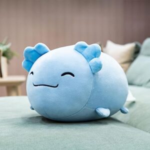 Storagex Axolotl Plush Toy, 13.8 Inches Cute Axolotl Stuffed Animal Kawaii Stuff Plushies for Kid Soft Blue Axolotl Pillow for Girl for Teens (Blue Axolotl, 13.8")