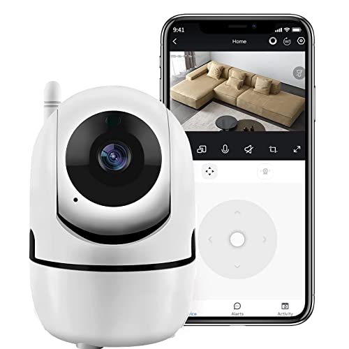 Goluodck 5G Security Camera Indoor Wireless - 360 Degree Panoramic Camera, 5G Dual Band WiFi Camera, HD 1080P Home Camera, Security Cameras Monitor for Baby/Elder/Pet