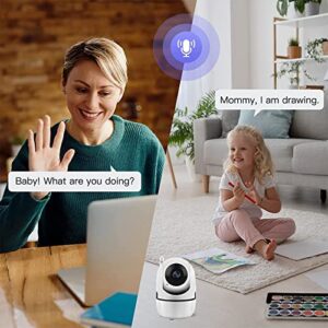 Goluodck 5G Security Camera Indoor Wireless - 360 Degree Panoramic Camera, 5G Dual Band WiFi Camera, HD 1080P Home Camera, Security Cameras Monitor for Baby/Elder/Pet