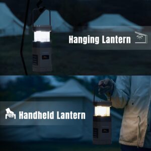 [10000mAh Waterproof] Raddy SL10 Emergency Radio, Hand Crank Solar Camping Lantern, IPX6 Wireless BT Speaker, AM FM NOAA, Flashlight, SOS Alarm for Power Outage Camping