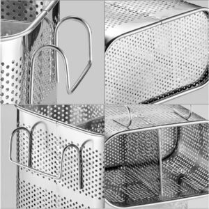 POPGRADE Kitchen Utensils Chopsticks Holder Rack Basket, Stainless Steel Drying Rack Holder Utensil Caddy Cutlery Rack, Dishwasher Kitchen Utensil Holder for Countertop