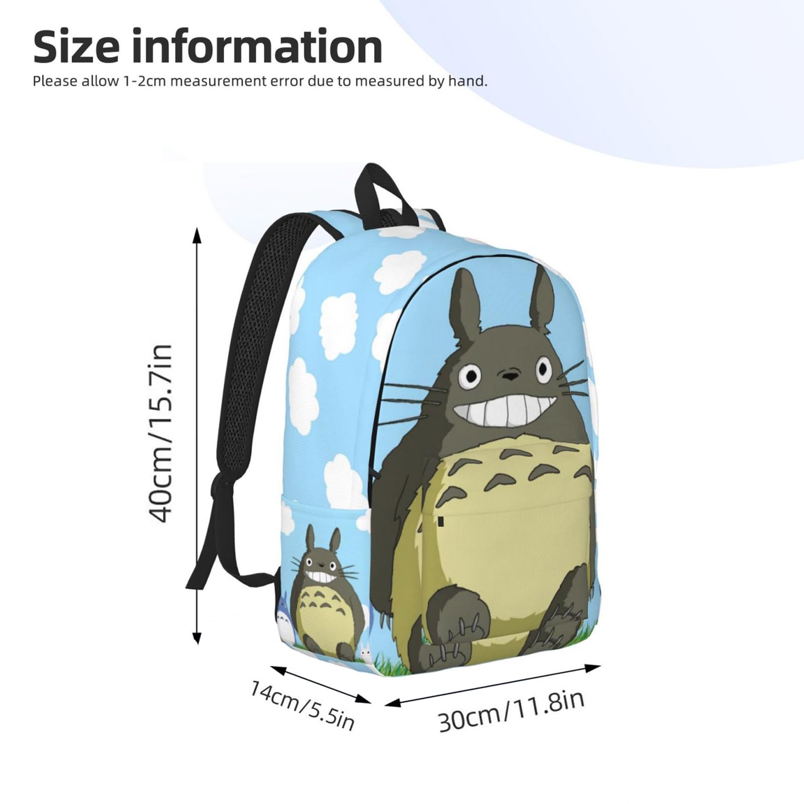 Anime Backpack Laptop Bag Casual Day Use Travel Cute Backpack Mini Portable Large-Capacity Sports Carry on Backpack Men Women