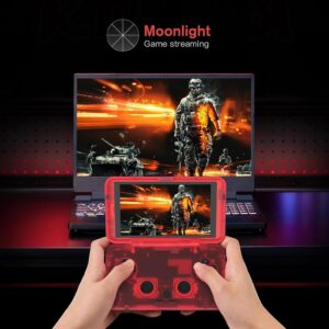 retroid Flip Android 11 retro gaming handheld with 8-core processor, fast graphics, 4GB RAM, 128GB storage, 4.7" touchscreen, and excellent controls/connectivity. With HDMI out, Wi-Fi & BT [16BIT-US]