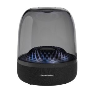 harman kardon aura studio 4 - bluetooth home speaker - superior sound performance - 5 diamond-effect lighting themes - made with recycled materials