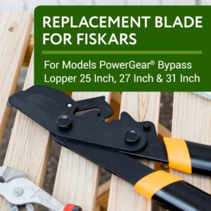 IMPRESA [2 Pack] Steel Blade for Fiskars Replacement PowerGear Bypass Lopper 25" & 31" and for PowerGear 2 Bypass Lopper 27" & 32"- Large Blade for Fiskars Garden Tools