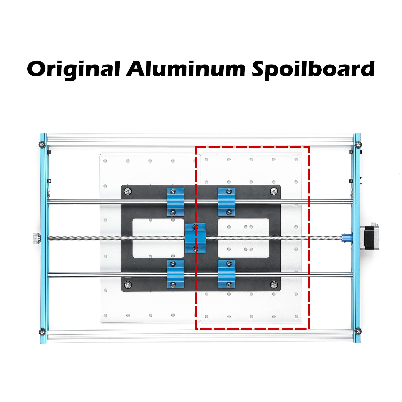 Genmitsu 3040 Extension Aluminum Spoilboard for 3018-PROVer V2 Y-Axis Extension Kit, XY Effective Working Area 300mm x 400mm