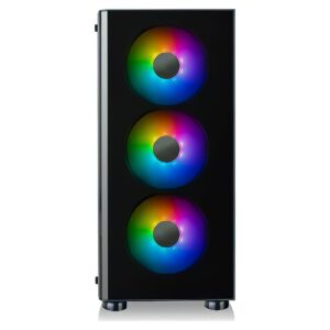 TJJ Neptune Gaming PC Desktop Computer - AMD Ryzen 5 5600G 3.9 GHz (Beat i7-8700K), Radeon RX Vega 7, 16GB DDR4 3200, 512GB NVME SSD, WiFi 6E, RGB Keyboard, Mouse & Speaker, Windows 11 Pro