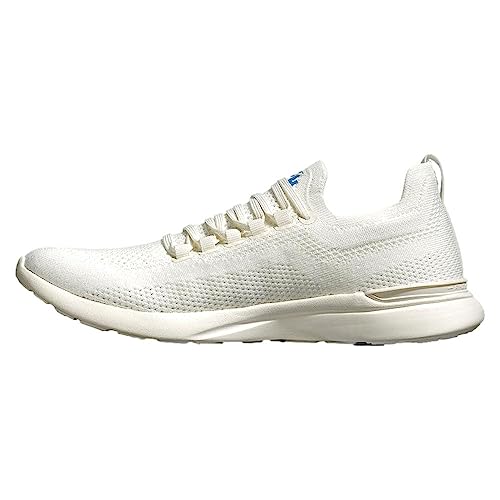 APL Athletic Propulsion Labs Women's Techloom Breeze Shoes, Ivory/Coastal Blue, 8.5