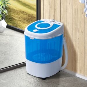 TABU 7.7lbs Mini Washer, Small Washing Machine, Compact Washer, Portable Washing Machine with Timer Control and Single Tub, no Spiner Basket