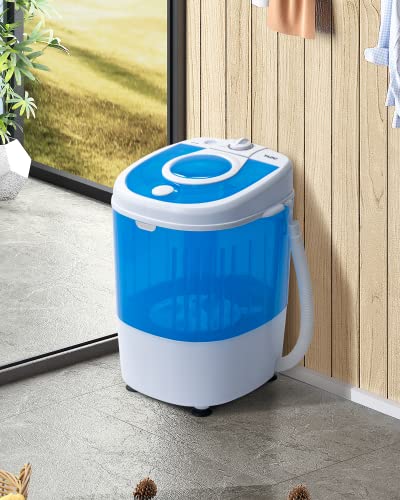 TABU 7.7lbs Mini Washer, Small Washing Machine, Compact Washer, Portable Washing Machine with Timer Control and Single Tub, no Spiner Basket