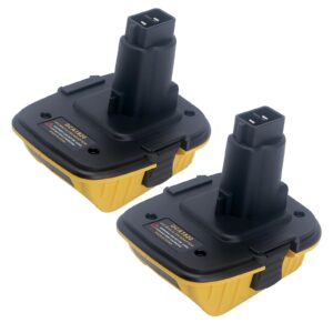 epowon 2packs dca1820 battery adapter compatible with dewalt 18v tools, convert 20v battery dcb200 dcb201 dcb203 dcb203bt dcb204 dcb205 dcb206 to replacement for 18v battery