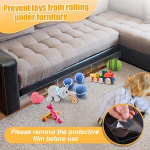 Biggun 3.2in Heighten Under Couch Toy Blocker - 126in Total Length Strong Adhesion Couch Bumpers with Cloth-Based Tape to Prevent Pets Toys from Getting Under Sofa Bed Furniture Gap, 8 Packs