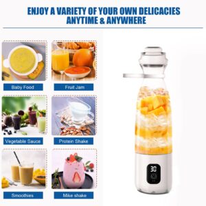 Portable Blender for Shakes and Smoothies, 300W Powerful Blender Smoothie Maker, 3X More Power than Mini Travel Blender, Strong Enough to Crush Ice, Fruits|OUSMIN Blender BravoS(4th Gen-Basic Version)