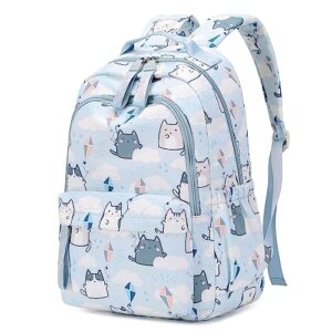 xinwll girls backpack 15.6 inch laptop school bag cute kids kindergarten elementary backpacks middle schoolbag large bookbags for women teens students anti theft travel daypack