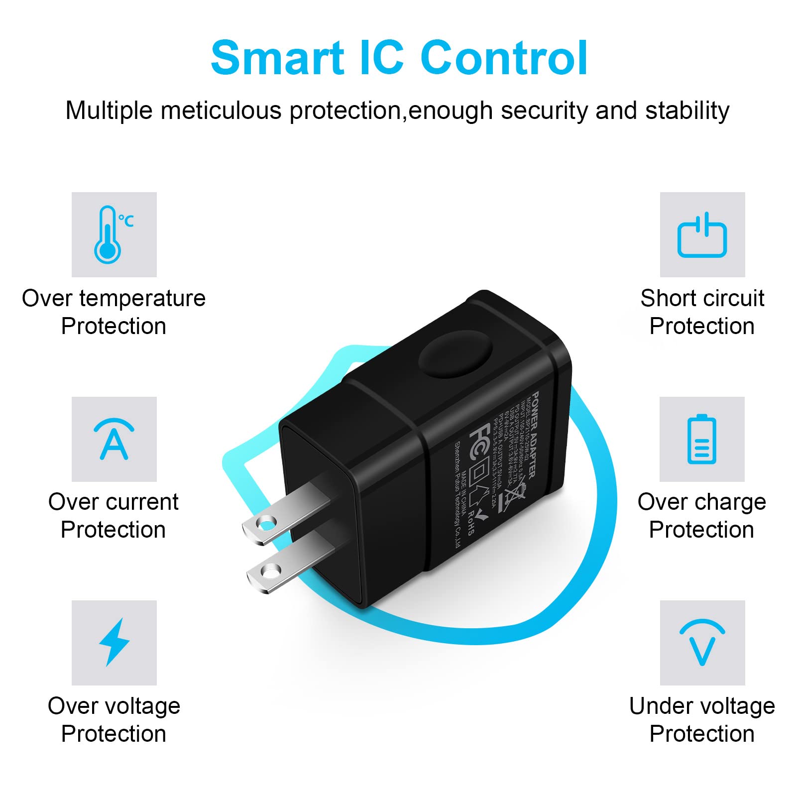 Samsung 25W Dual Port Super Fast Charger Box, Quick Charging Block, Type C Brick Base for Galaxy A54 5G A14 A34 A55 A35 A03S S24 Ultra S23 S22 S21 S20 S23 FE A05, iPhone 15/14/13 Pro/12,Pixel 8Pro/7/6