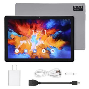 Tablet PC, 100-240V 10.1in Smart Tablet 5GWiFi Offline GPS Support Dual Card Slot for Home Travel (US Plug)