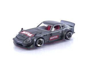 datsun fairlady z rhd (right hand drive) #23 dark gray metallic advan (designed by jun imai) kaido house special 1/64 diecast model car by true scale miniatures khmg035