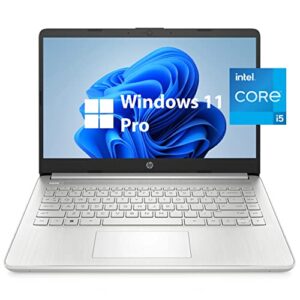 hp 2023 business laptop, 14" hd display, intel quad-core i5-1135g7, 32gb ram, 1tb pcie ssd, wifi bluetooth, webcam, sd media card reader, usb-c, 9 hours battery life, windows 11 pro, silver, marspc