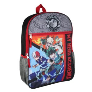 bioworld my hero academia backpack anime manga deku bakugo shoto todoroki school travel backpack