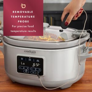 Crock-Pot 7-Quart Cook & Carry™ Slow Cooker with Sous Vide,Programmable, Stainless Steel