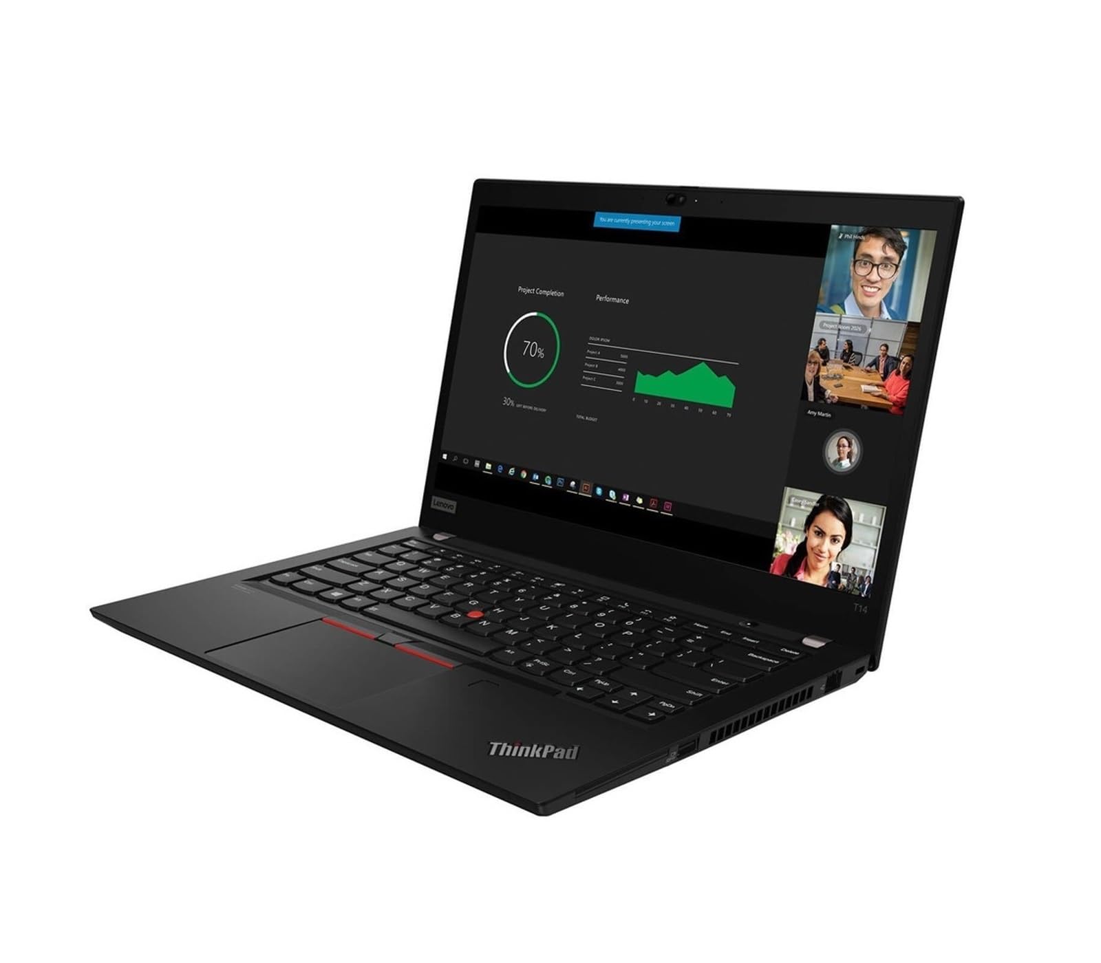 OEM Lenovo ThinkPad T14 Multi-Touch 14" FHD IPS, AMD Ryzen 5 Pro 5650U Hexa Core (Beats Intel i7-1255U), 16GB RAM, 512GB NVMe, FP, WiFi 6E, Backlit KYB, RJ-45, 3YR, W10P, Business Laptop