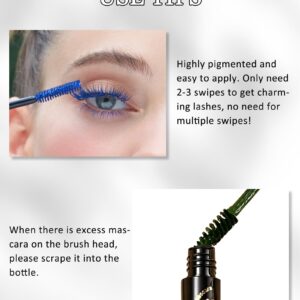 Dark Light Purple Mascara Volume and Length-2PCS Waterproof Voluminous Tubing Colored Mascara for Eyelashes,Lengthening Curling Liquid Lash Extensions Colorful mascara, Christmas Makeup Gift for Women