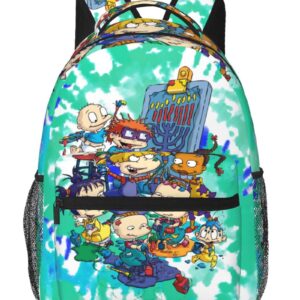 QIAOQIAOTA Anime Backpack 3D All-Over Tie-dye Print Bookbag for Boys Kids Large Capacity 16.5 inch Travel Bag Laptop Backpacks