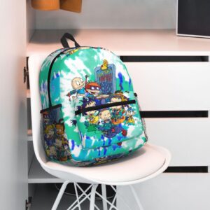 QIAOQIAOTA Anime Backpack 3D All-Over Tie-dye Print Bookbag for Boys Kids Large Capacity 16.5 inch Travel Bag Laptop Backpacks