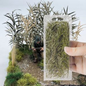 warmtree miniature shrubs model bushes long shrub diorama trees model trees for train landscape railroad scenery sand military layout model, green