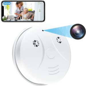 obdeprlone hidden camera smoke detector wifi spy camera hidden cameras with video hd 1080p wireless small camera with night vision and motion detection indoor camera for home security nanny cam