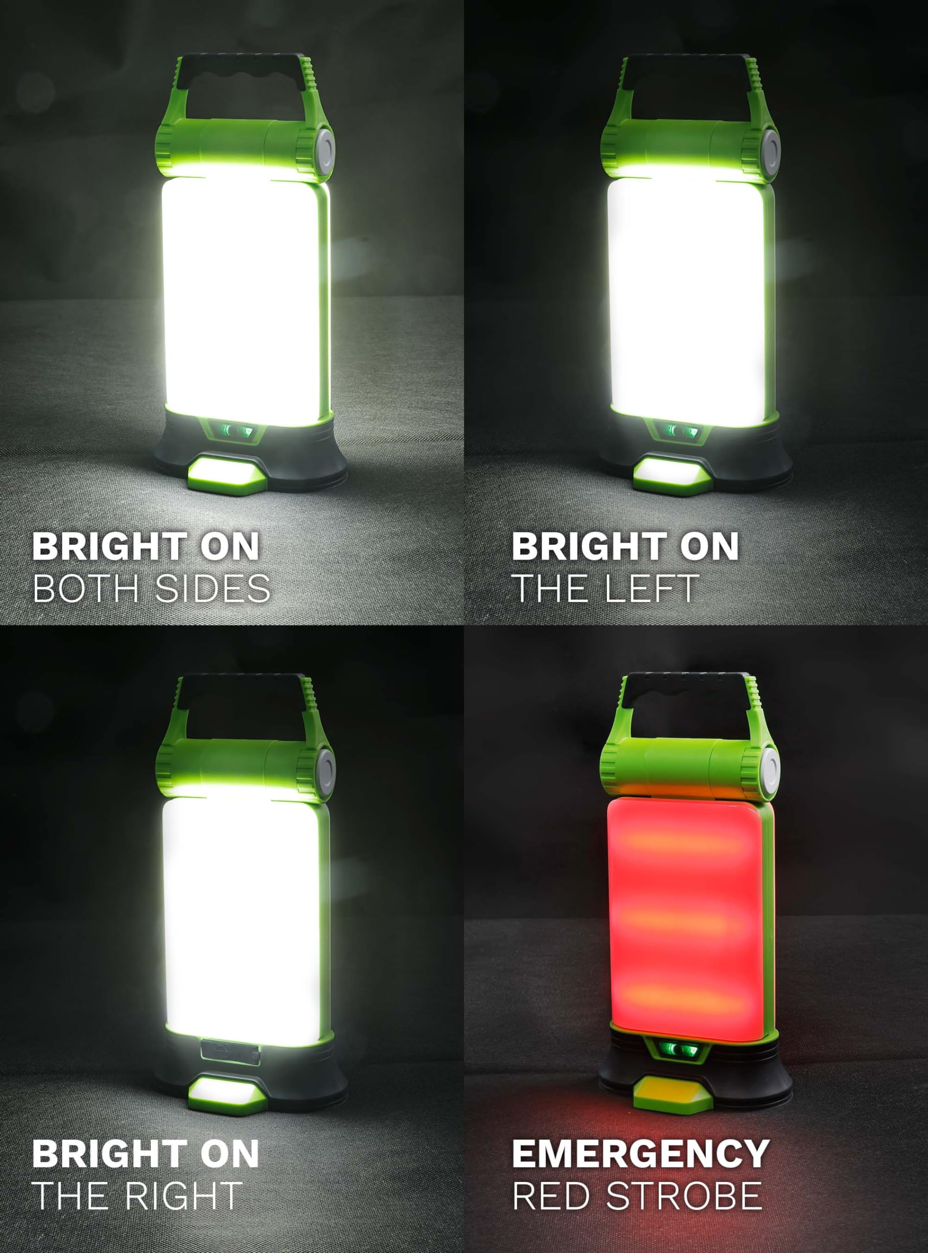 Favourlite Camping Lantern, 1500LM 2COB Rechargeable Lantern 180° Rotatable Camping Light with 4000 Capacity Phone Charger Waterproof Portable LED Lantern for Emergency Power Outages Hiking