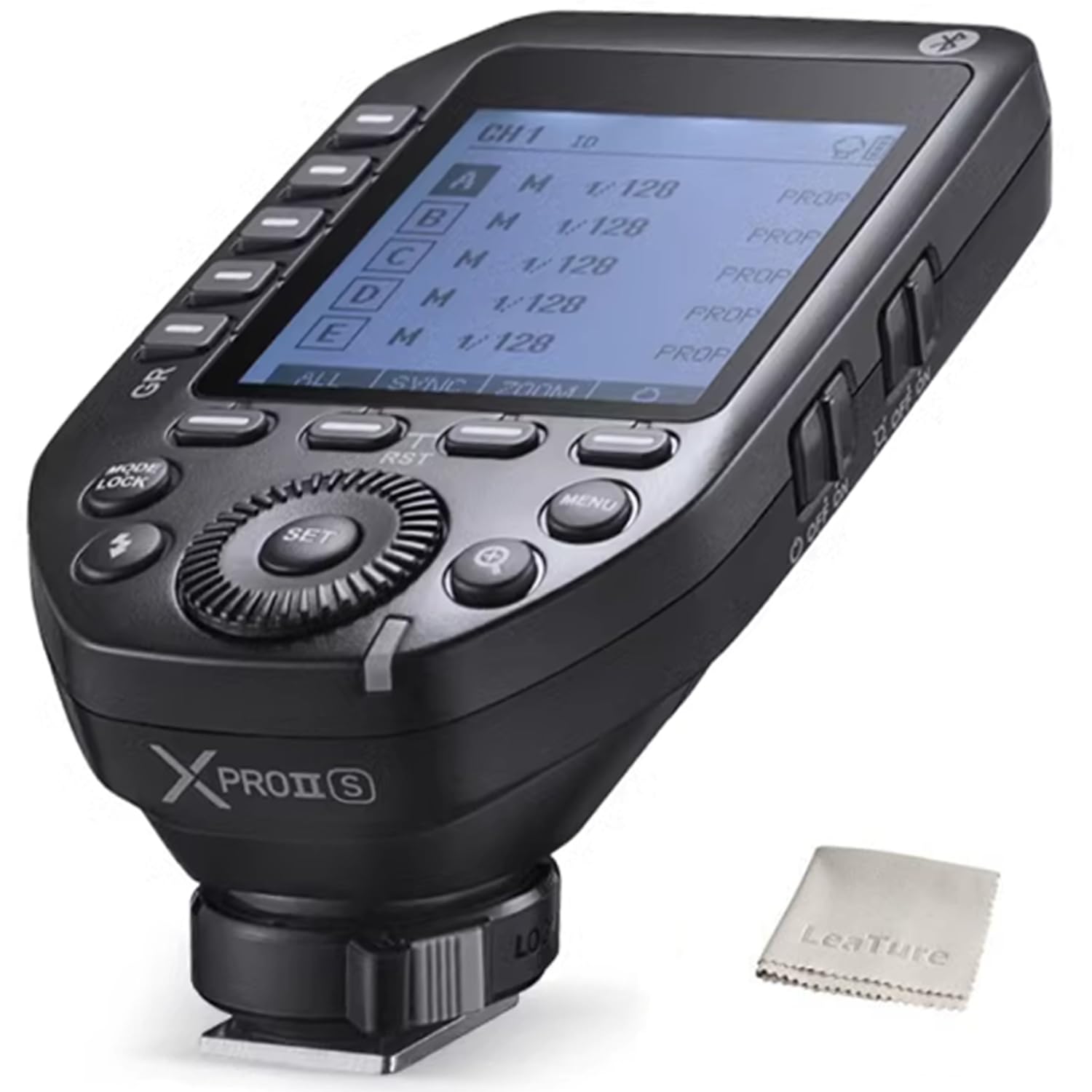 Godox XProII-S TTL Wireless Flash Trigger Compatible for Sony, 1/8000s HSS 2.4G Wireless Flash Transmitter, TTL-Convert-Manual, Extra Large LCD Screen, Bluetooth Connection, New Hotshoe Locking