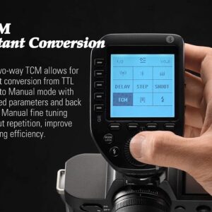 Godox XProII-S TTL Wireless Flash Trigger Compatible for Sony, 1/8000s HSS 2.4G Wireless Flash Transmitter, TTL-Convert-Manual, Extra Large LCD Screen, Bluetooth Connection, New Hotshoe Locking