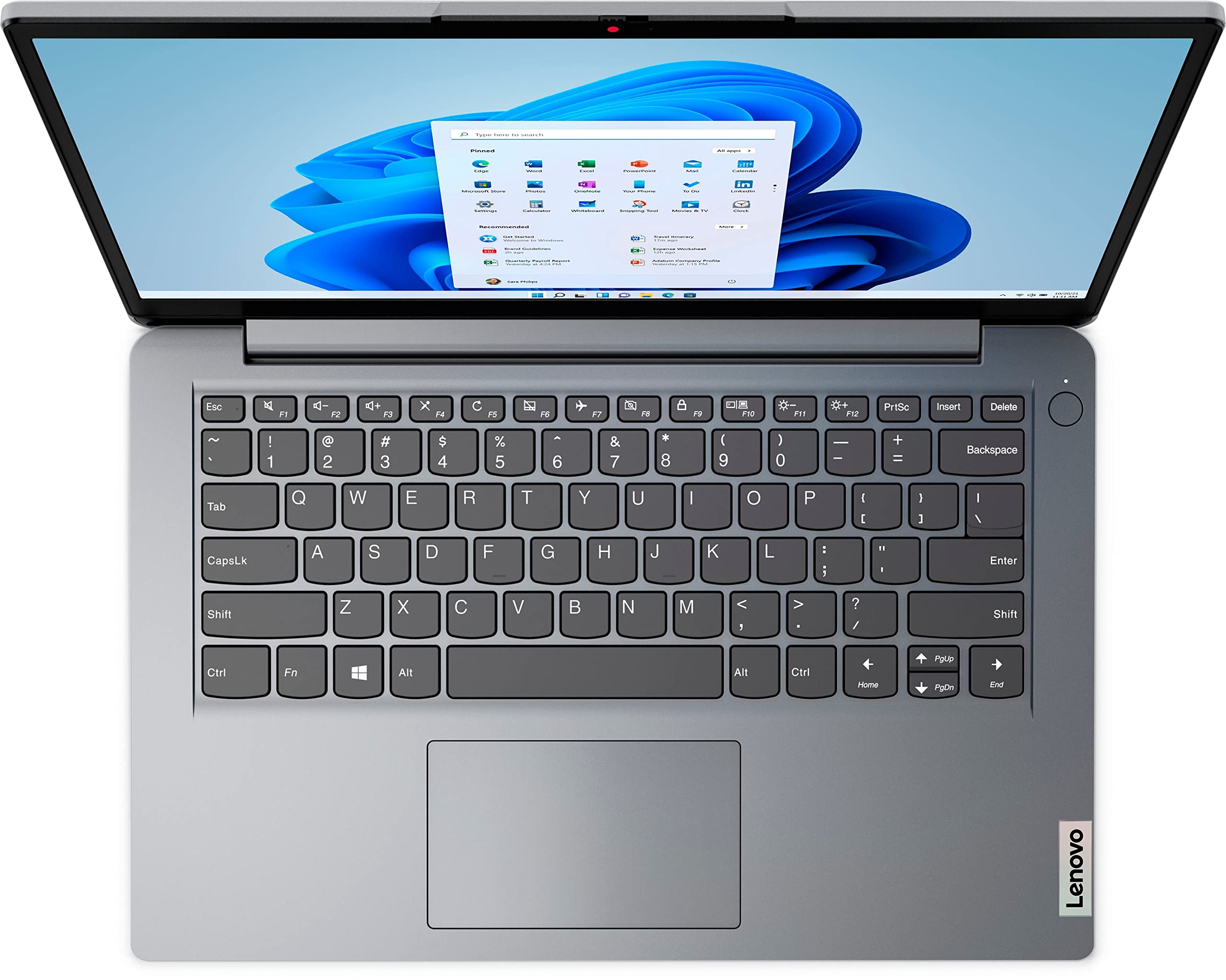 Lenovo IdeaPad 1i 14" Laptop Computer, Intel Quad-Core Pentium Silver N5030 Processor, 1-Year Office 365, 4GB DDR4 RAM, 128GB eMMC, WiFi 6, BT 5.1, Cloud Grey, Windows 11 Home S, BROAG Cable