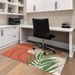 shellwei office chair mat for hardwood floor abstract desk chair mat 36 x 48 inches computer floor mat under desk rug for boho office home desk supplies