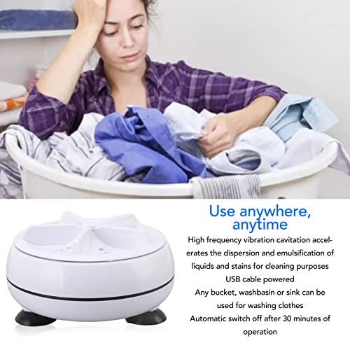 Portable Washing Machine Turbine Ultrasonic,mini turbo washer for Underwear Towels Socks Small clothing and items,suitable for Travel,Business Trip,Home,Apartment,Dish Washing