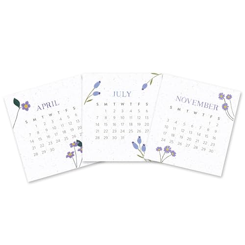 2024 Wall Calendar, Bella Flora Pockets Plus Wall Calendar, 12-Month Calendar, Spiral Desk Calendar Monthly Pocket, by Studio Oh! - Bella Flora (Floral Calendar)