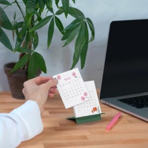 2024 Wall Calendar, Bella Flora Pockets Plus Wall Calendar, 12-Month Calendar, Spiral Desk Calendar Monthly Pocket, by Studio Oh! - Bella Flora (Floral Calendar)