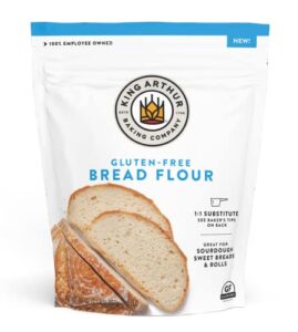 king arthur bread flour, gluten free, 1:1 flour replacement great for yeasted recipes, 2lbs