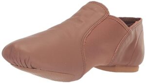 capezio women's e series jazz slip-on shoe, skintone 60, 8