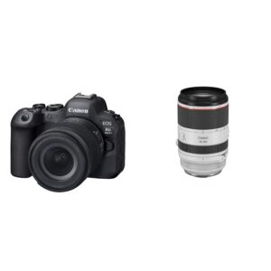 canon eos r6 mark ii rf24-105mm f4-7.1 is stm kit with rf 70-200mm f2.8 l is usm lens, telephoto zoom lens, 3792c002