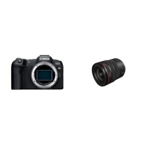 canon eos r8 full-frame mirrorless camera (body only), rf mount, 24.2 mp, 4k video, digic x image processor, subject detection & tracking, compact, lightweight and rf14-35mm f4 l is usm lens