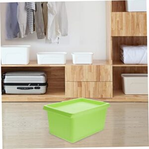 CIYODO Box Storage Box with Lid Storage Station Cube Plastic Storage Container Plastic Sundries Storage Room Organization Closet Organizers Desk Organizer Jewelry Pp Office Refrigerator