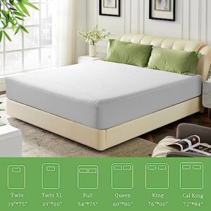 RISAR Queen Size Bed Waterproof Mattress Protector - Cooling Water Proof Mattress Cover for Kids, Breathable Mattress Pad Cover Washable, Wetting, 8''-21'' Extra Deep Pocket