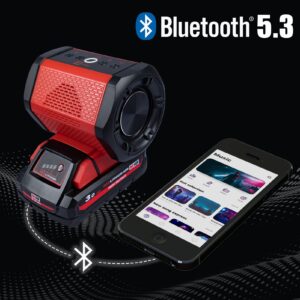 ohyes Bluetooth Speaker Fit for Milwaukee M18 Battery Packs for Jobsite, Camping & Workshop (Battery not Included)