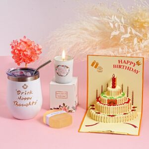 Happy Birthday Gifts for Women, Surprise Her with Unique Spa Gift Baskets Set, Birthday Gifts Baskets Ideas for Mom, Sister, Ladies, Coworker, Female Friends, and Best Friend.