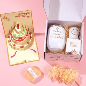 Happy Birthday Gifts for Women, Surprise Her with Unique Spa Gift Baskets Set, Birthday Gifts Baskets Ideas for Mom, Sister, Ladies, Coworker, Female Friends, and Best Friend.